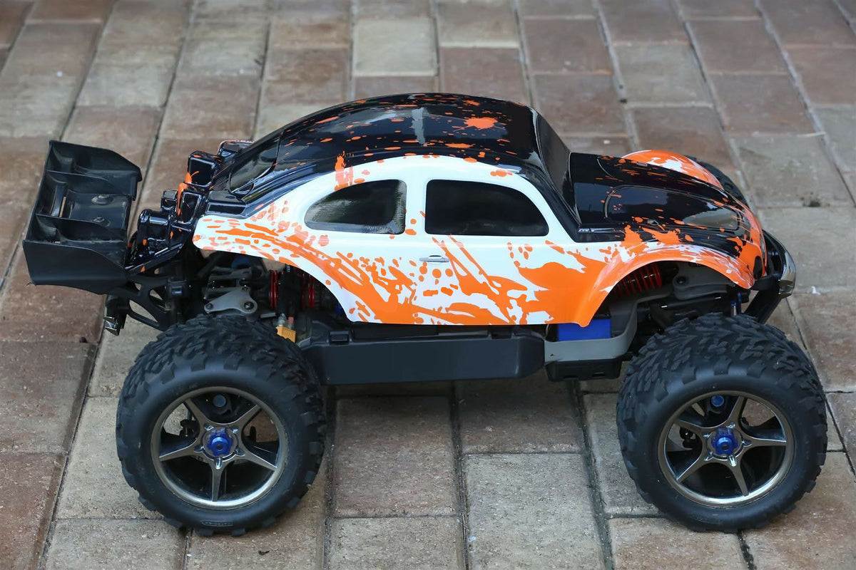 Custom Bug Body Muddy Orange/WB Shell for Traxxas E-Revo 1/10 ...